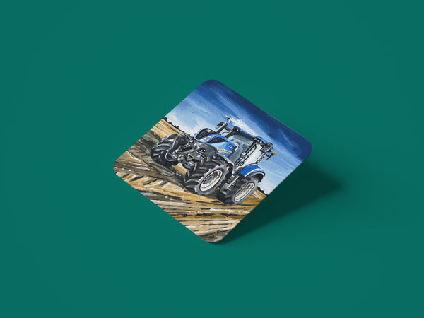 New Holland Tractor Coaster – AmyStewartArt